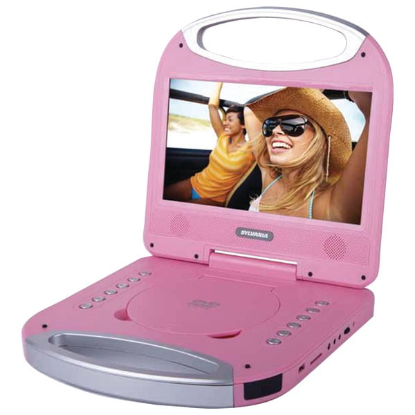Sylvania 10" Portable DVD Player With Integrated Handle, SDVD1052-Pink ...