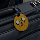 Adventure Time Jake Head Round Leather Luggage Card Suitcase Carry-On ...