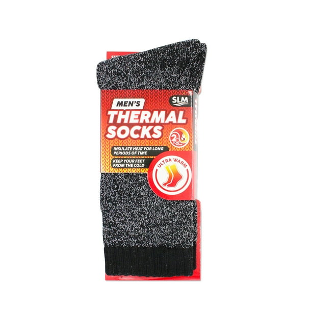 SLM Men's Thermal Heat Socks Heavy Duty Insulated Warm Winter Boot Sox ...