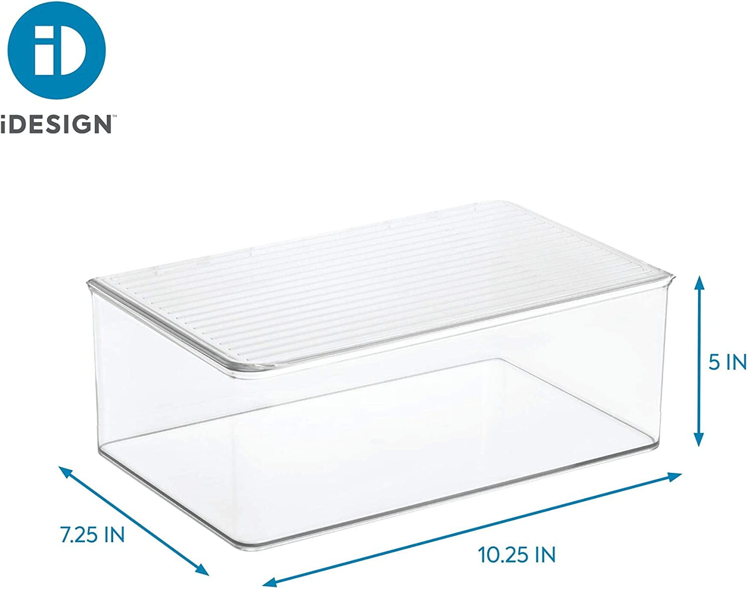 iDesign, Med+ Medicine Box, Large, Clear - Walmart.com