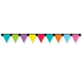 Creative Teaching Press EZ Border Paper Pennant Party Classroom Border ...