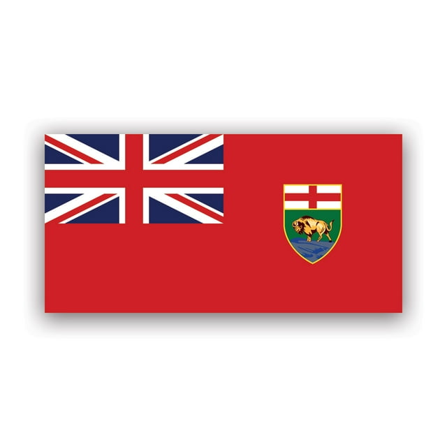 Manitoba Flag Sticker Decal - Self Adhesive Vinyl - Weatherproof - Made ...