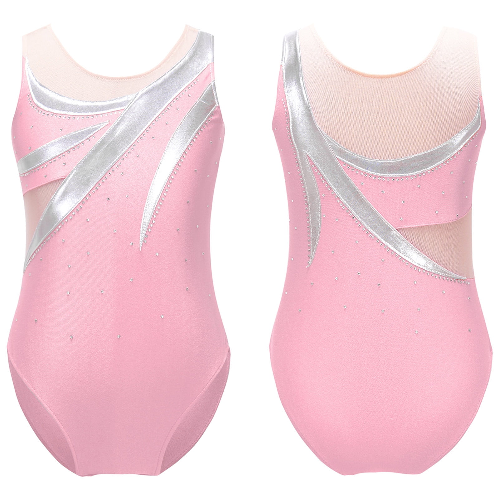 DPOIS Kid Girls One Piece Ballet Dance Gymnastic Leotard Shiny Unitards ...