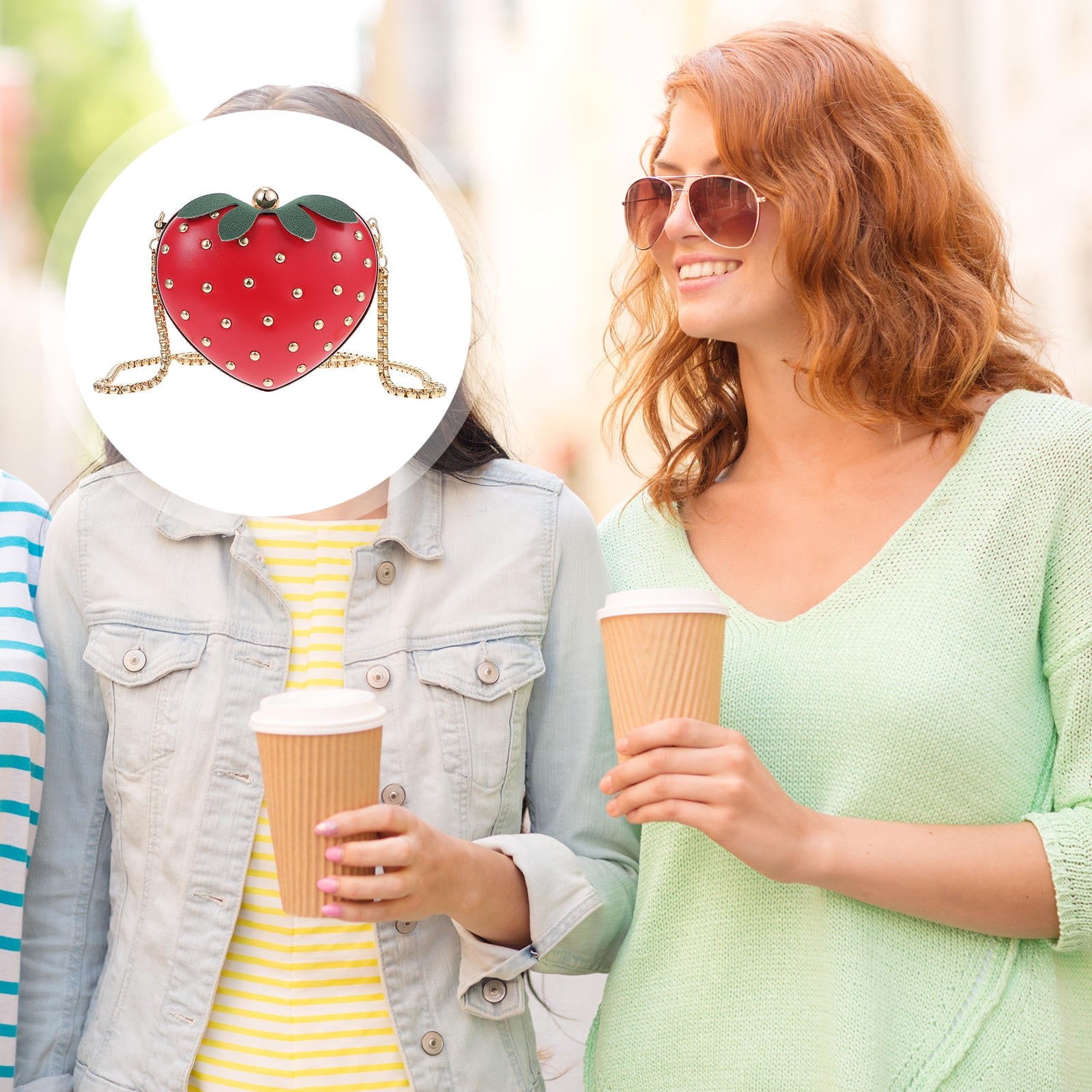 Click here for Ifanlandor Strawberry Purse Novelty Fruit Shape Ha... prices