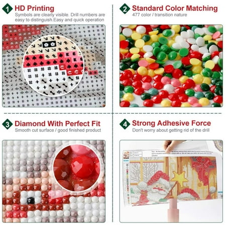 Diamond Painting Kits for Adults DIY 5D Round Full Drill Crystal ...