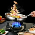 Stainless Steel Nonstick Cooking Pan Ergonomic Grip Uniform Heat Spread ...