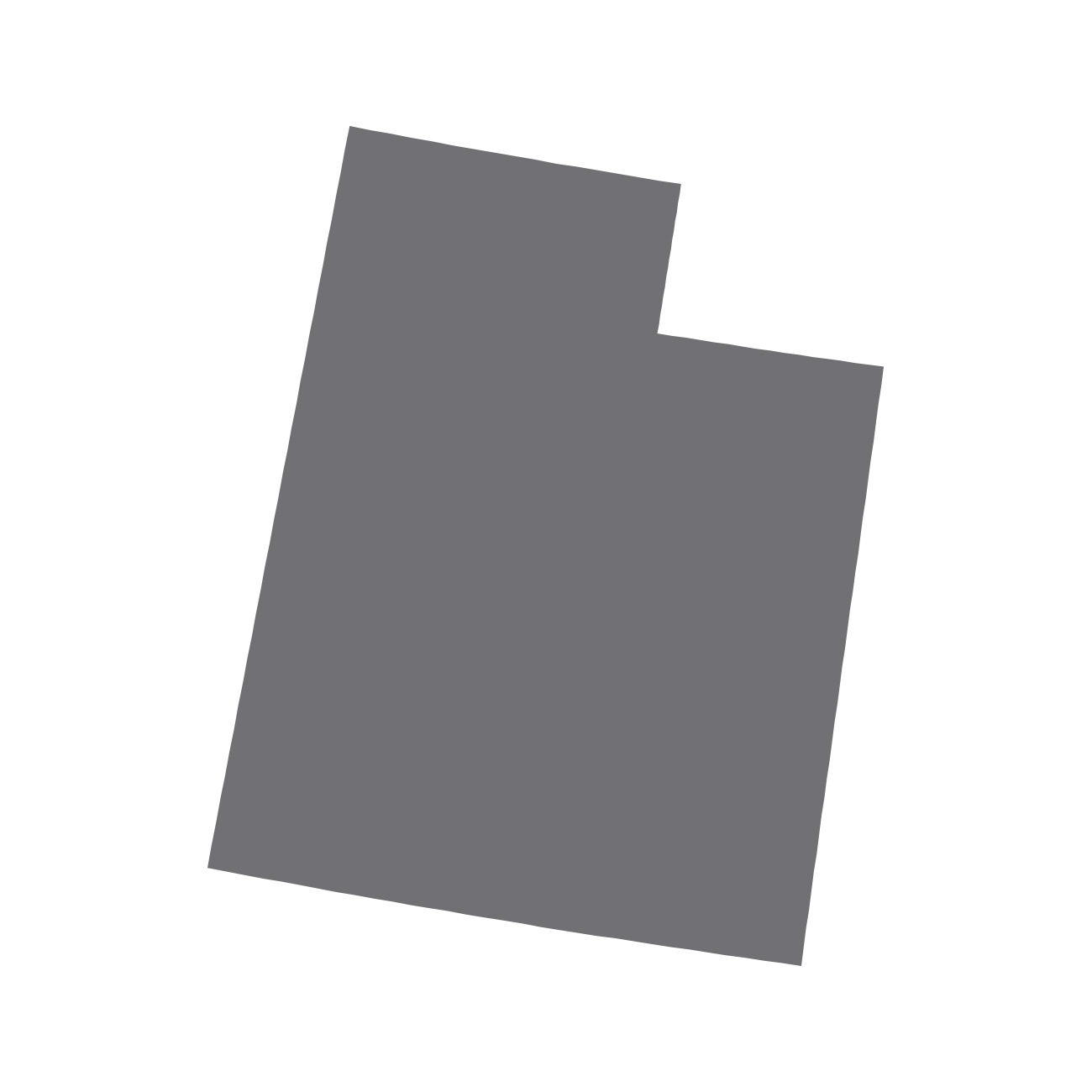 Utah Shaped Sticker Decal Die Cut - Self Adhesive Vinyl - Weatherproof ...