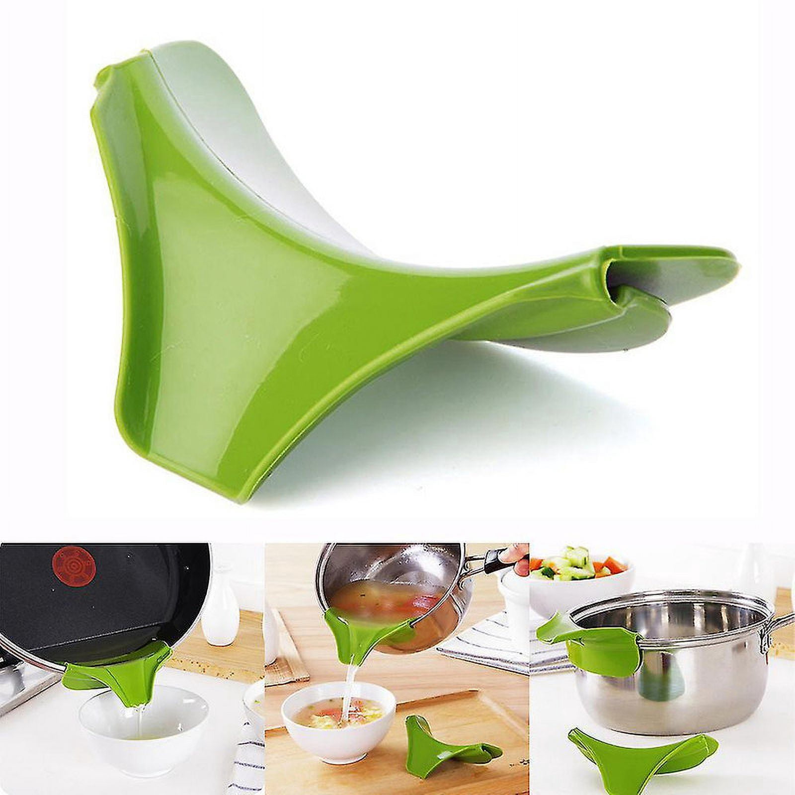 Embudo con boquilla para verter sopa, utensilio de cocina, para olla ...
