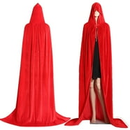 45" Red Hooded Cape - Walmart.com