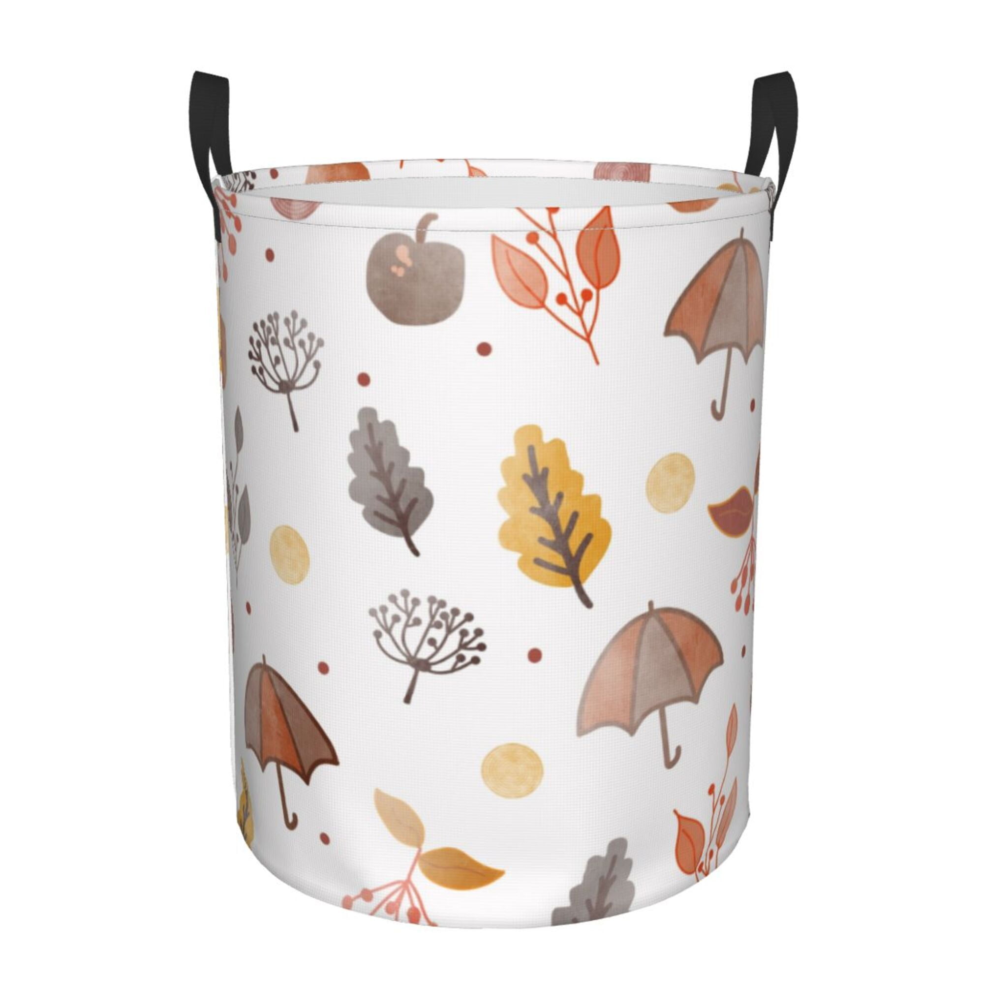 LNWH Laundry Basket, Autumn Leaves Pattern Foldable Laundry Hamper With ...