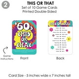 Big Dot of Happiness 60’s Hippie - 4 1960s Groovy Party Games - 10 ...