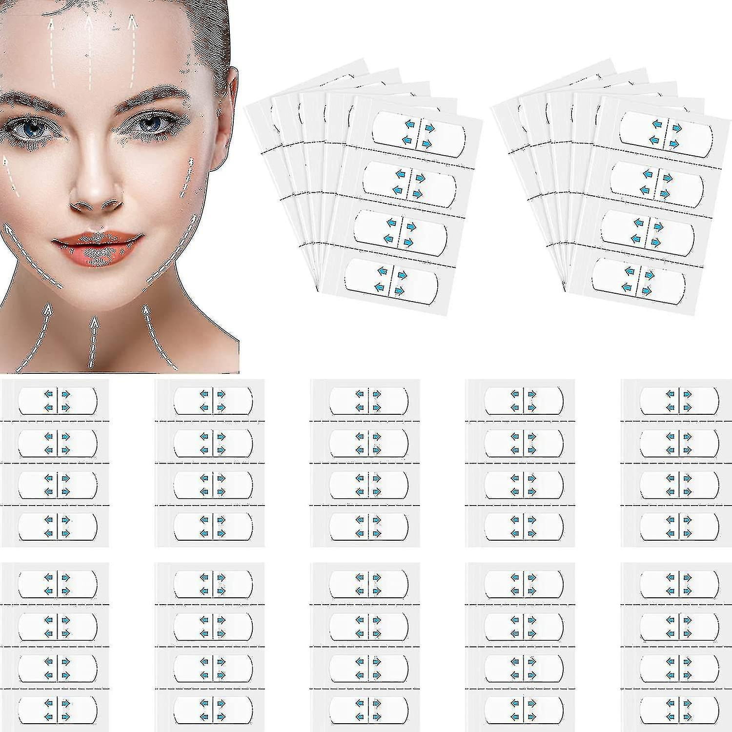 80pcs Facelift Stickers - V-shape Face Stickers, Face Lifting Tapes ...