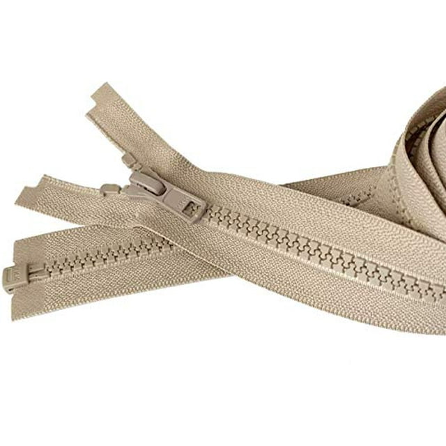YKK #5 Molded Vislon Light Beige Medium Weight Jacket Separating Zipper ...