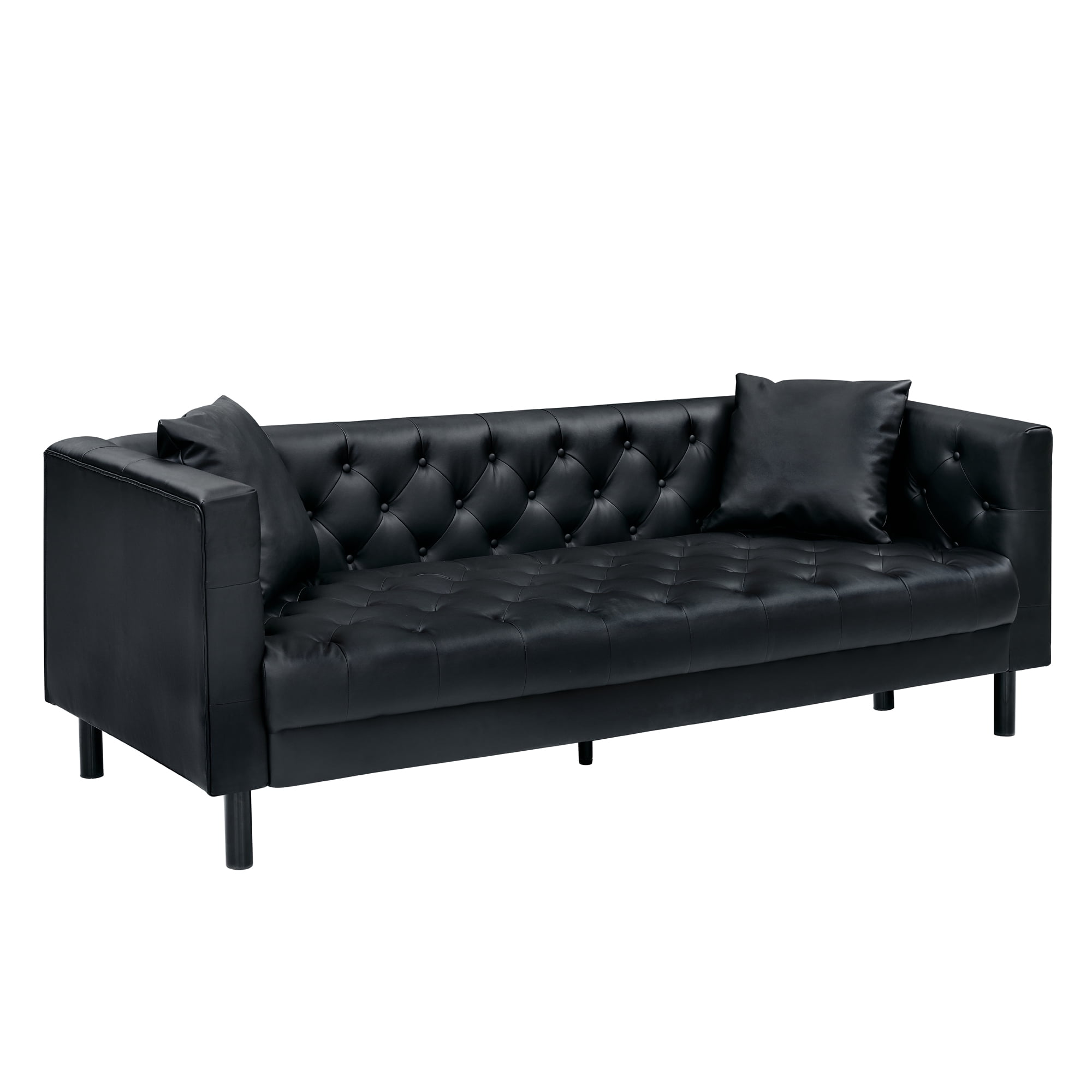 Click here for Outop 81 Button-Tufted Pu Leather Chesterfield Sof... prices