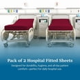 4 Pack Hospital Bed Fitted Sheets, 36" x 84" x 8" Standard Size – Ultra ...