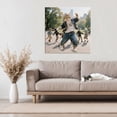 Stupell Industries Stylish Cat Dancing in Park Canvas Wall Art, design ...