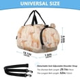 DIXRUYEE Deer Pattern Scale Duffel Bag With Ventilated Shoe Pocket ...