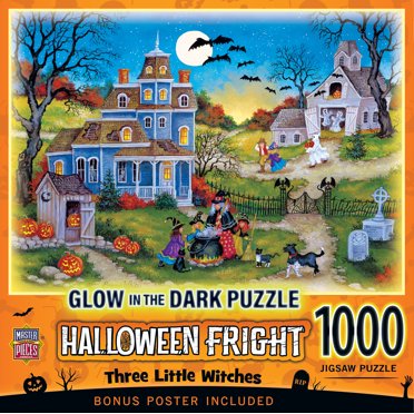 MasterPieces 1000 Piece Spooky Halloween Jigsaw Puzzle - Three Little ...