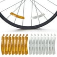 8Pcs Waterproofs Bikes Safety Warning Reflectors Bikes Wheels Spokes ...