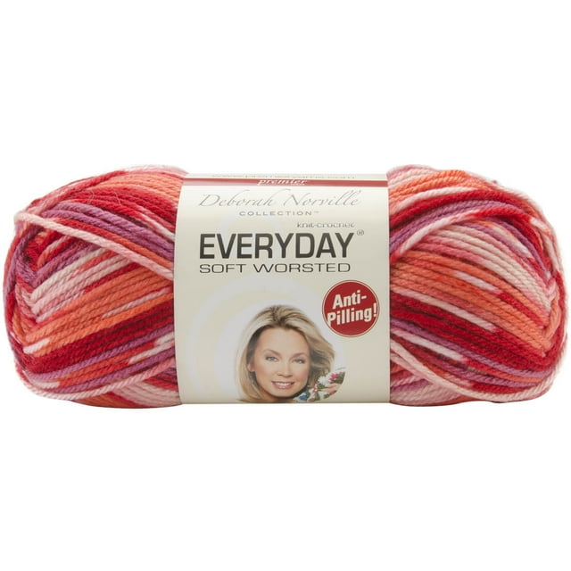 Deborah Norville Collection Everyday Print Yarn-Valentine, Pk 3 ...