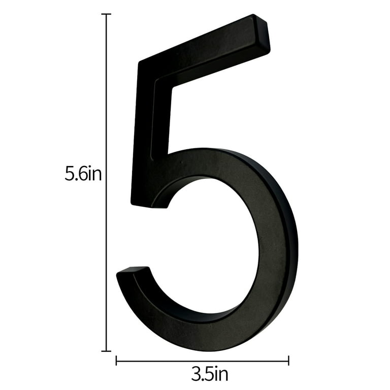 Floating House Numbers And Letters