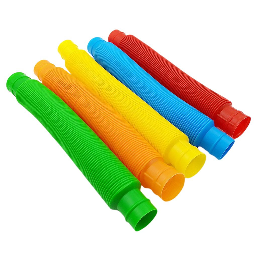 MAIF 5pcs Telescopic Tubes Mini Pop Tubes Sensory Toy Fidget Stress ...