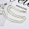 6pc Brass Paperclip Chains Drawn Elongated Cable Chains Necklace Making ...