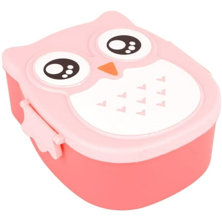 Lunch Box, Bird Shape Cute Lunch Box Plastic Portable Cartoon Owl Lunch ...