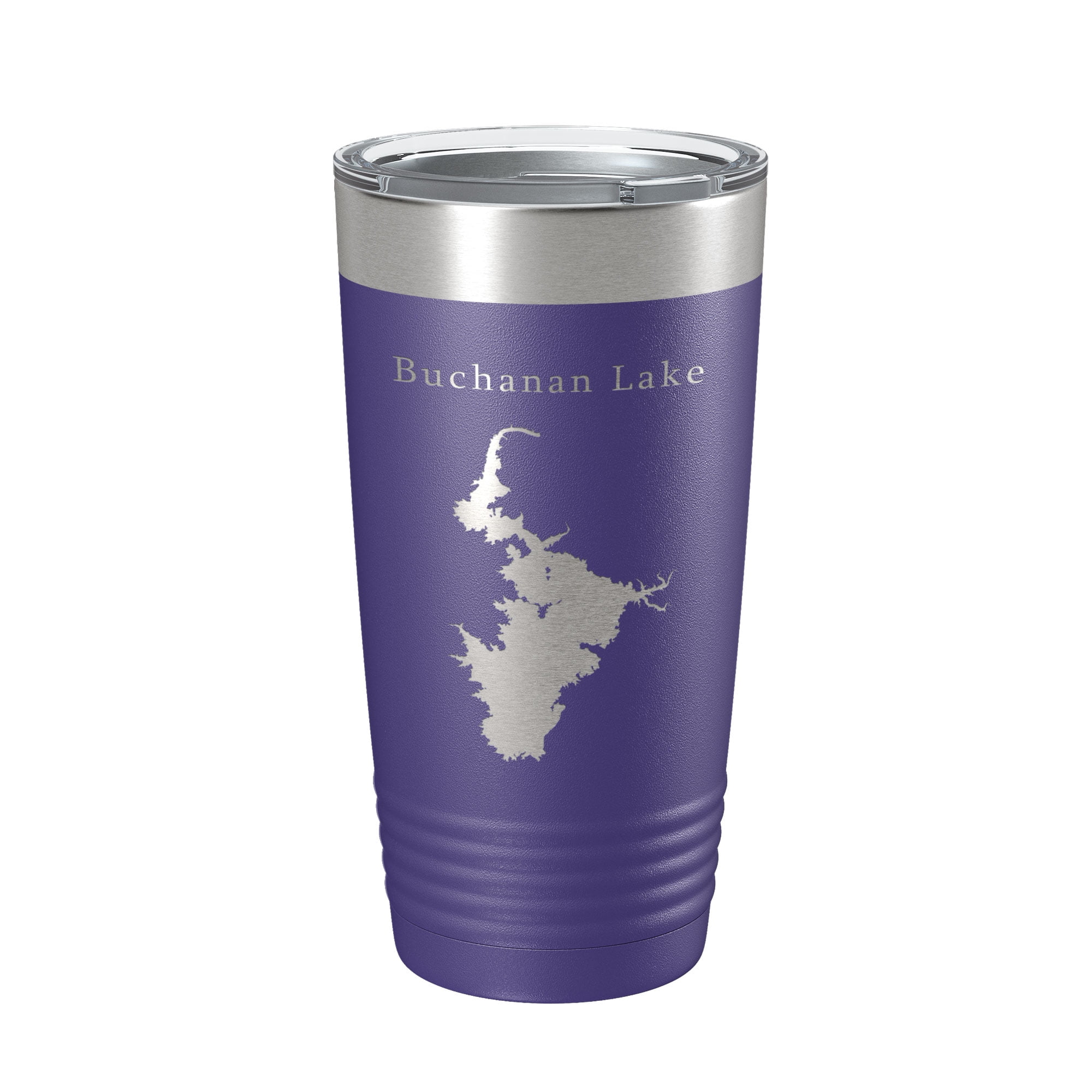 Buchanan Lake Map Tumbler Travel Mug Insulated Laser Engraved Coffee ...