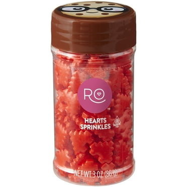 Wilton Jumbo Heart-Shaped Edible Sprinkles for Cake and Cupcake ...