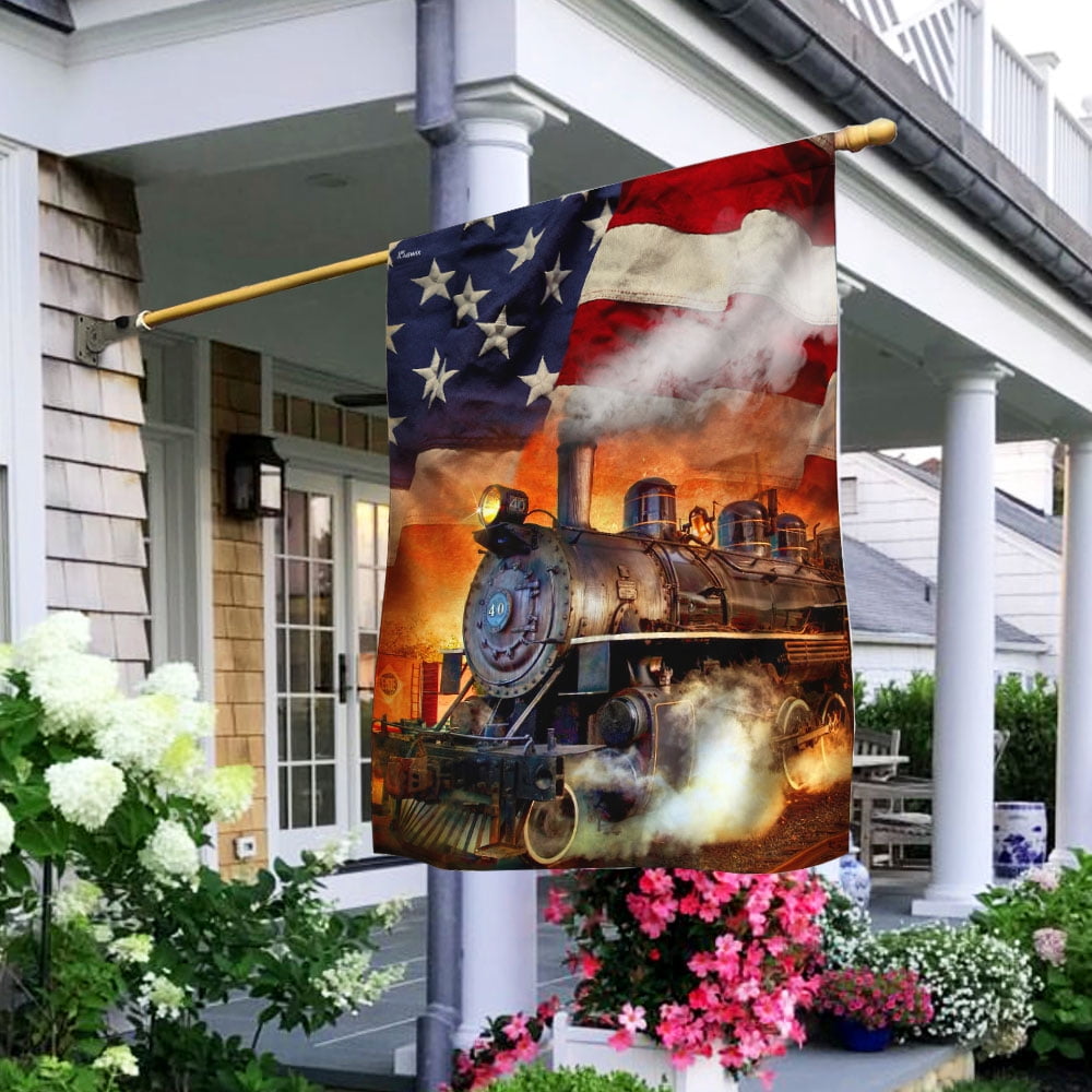 FLAGWIX American House Flag (29.5" x 39.5")-Train American Flag ...