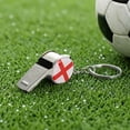 awjaisca Flag Pattern Whistle Keychain Loud Crisp Sound Stainless Steel ...