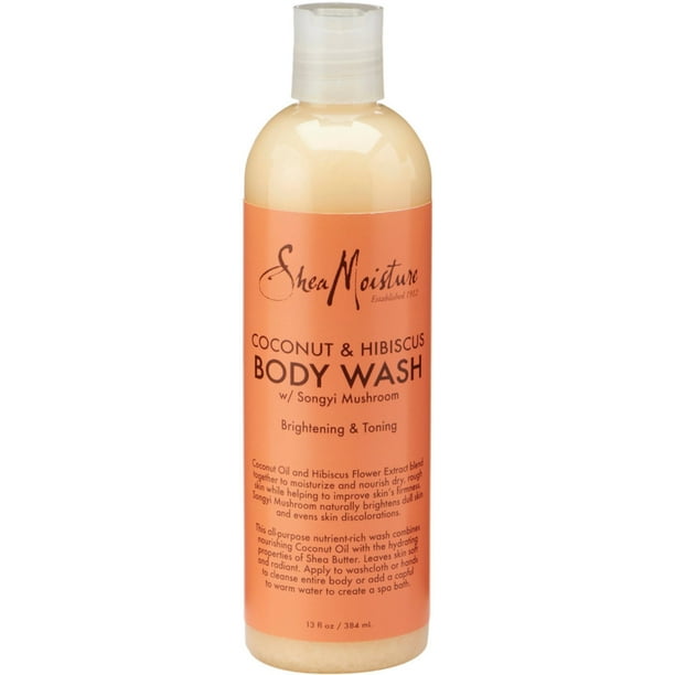 Shea Moisture Coconut And Hibiscus Body Wash 13 Oz Pack Of 6 Walmart