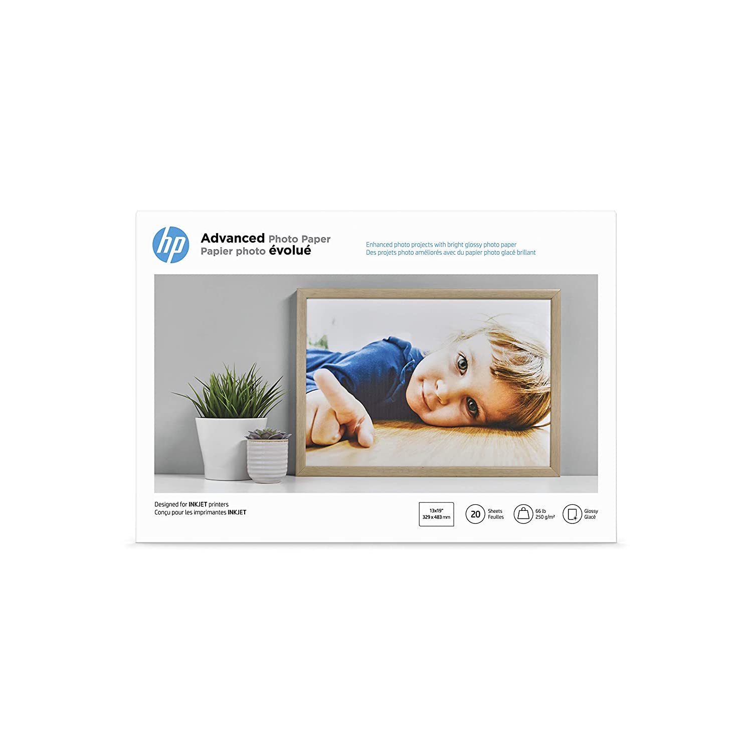 HP Photo Paper Advanced Glossy 13x19 inch 20 Sheets Walmart hp-photo-paper-advanced-glossy-13x19-inch-20-sheets-walmart