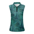 CONROSES Mothers Day Gift Women's Sleeveless T-Shirts Zip Up Graphic ...