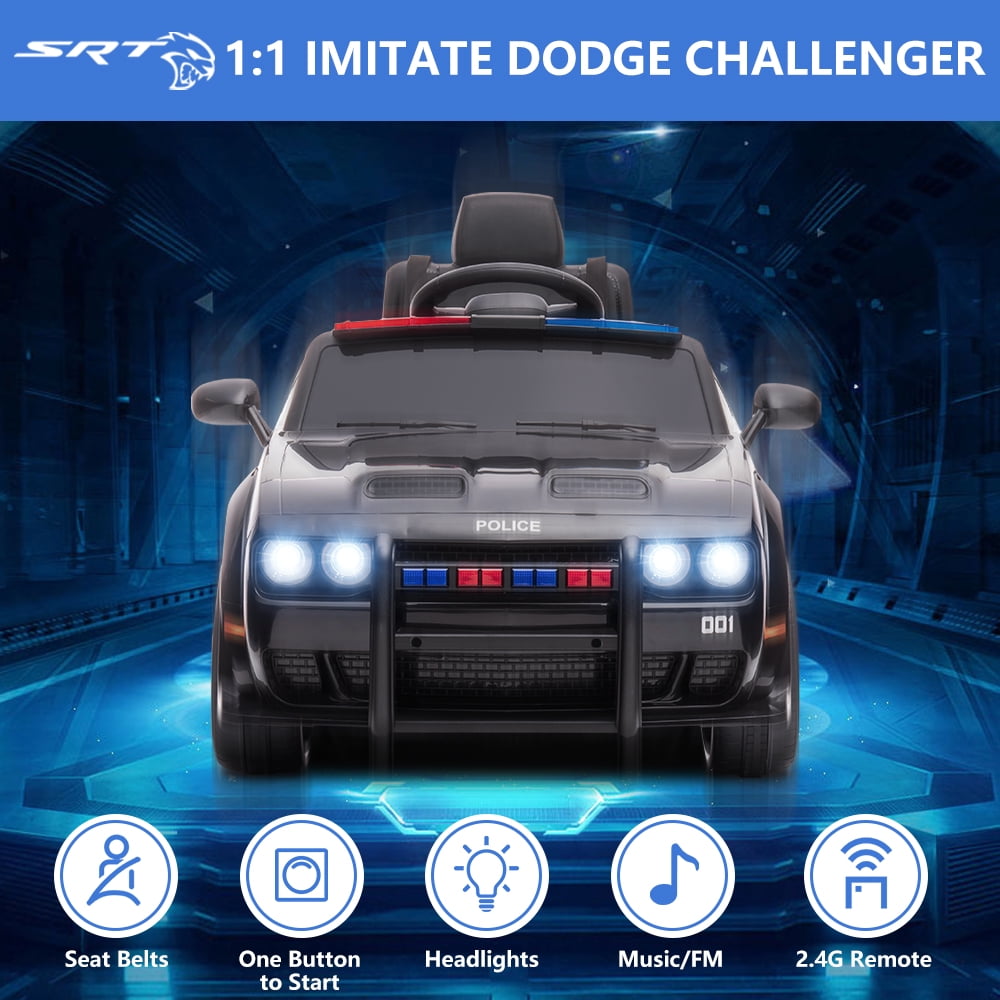 Buy Police Car Ride Ons for Boys, BTMWAY 12V Battery Powered Ride on ...