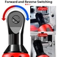Electric Cordless Ratchet 3/8 Inch Right Angle Wrench Power Tool with 2 ...