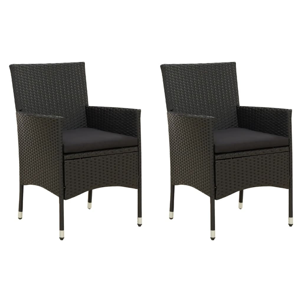Click here for Vidaxl Garden Chairs With Cushions 2 Pcs Poly Ratt... prices