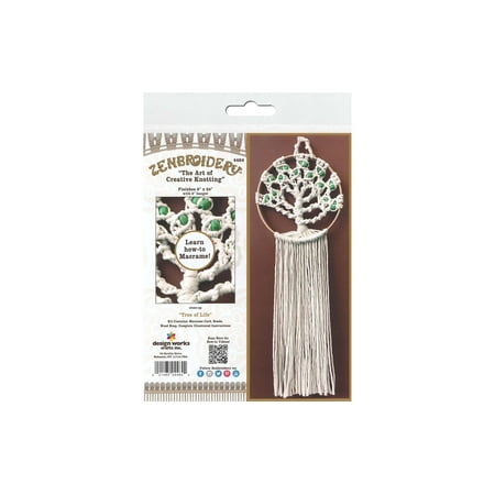4464 DESIGN WORKS ZENBROIDERY MACRAME KIT TREE OF LIFE | Walmart Canada