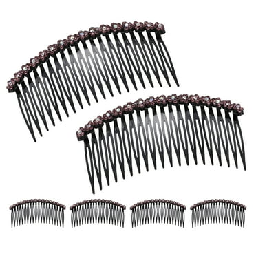 6PCS Plastic 7 Tooth French Twist Combs Hair Side Combs Clips Accessory ...