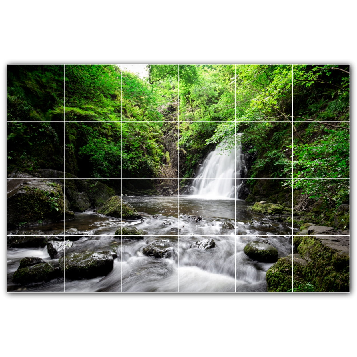 Picture-Tiles.com: Waterfalls Ceramic Tile Wall Mural WAL501106-64L. 48 ...