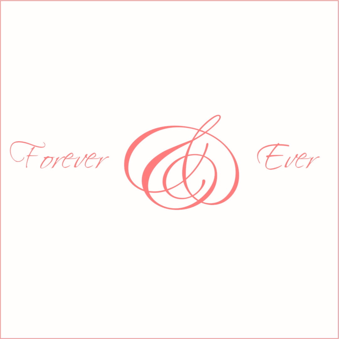 Forever and Ever Vinyl Decal - Large - Pink - Walmart.com