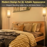 Coliware Floor Lamp, Gold Modern Standing Lamp with Foot Switch Line ...