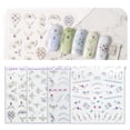 3D Embossed Art Stickers Colorful Flower Decals Adhesive Design ...