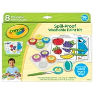 Crayola Color Wonder Magic Light Brush & Washable Paint Art Set for ...