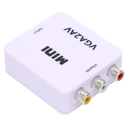 VGA To AV Adapter, High Resolution High Bandwidth 1920x1080 Video ...