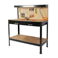 HART Portable Heavy Duty Plastic Workbench with Parts Organizer ...