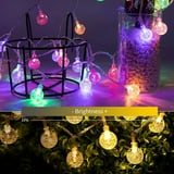 Solhice 40ft LED Twinkle Lights, 80 LEDs, Warm White & Multicolor ...