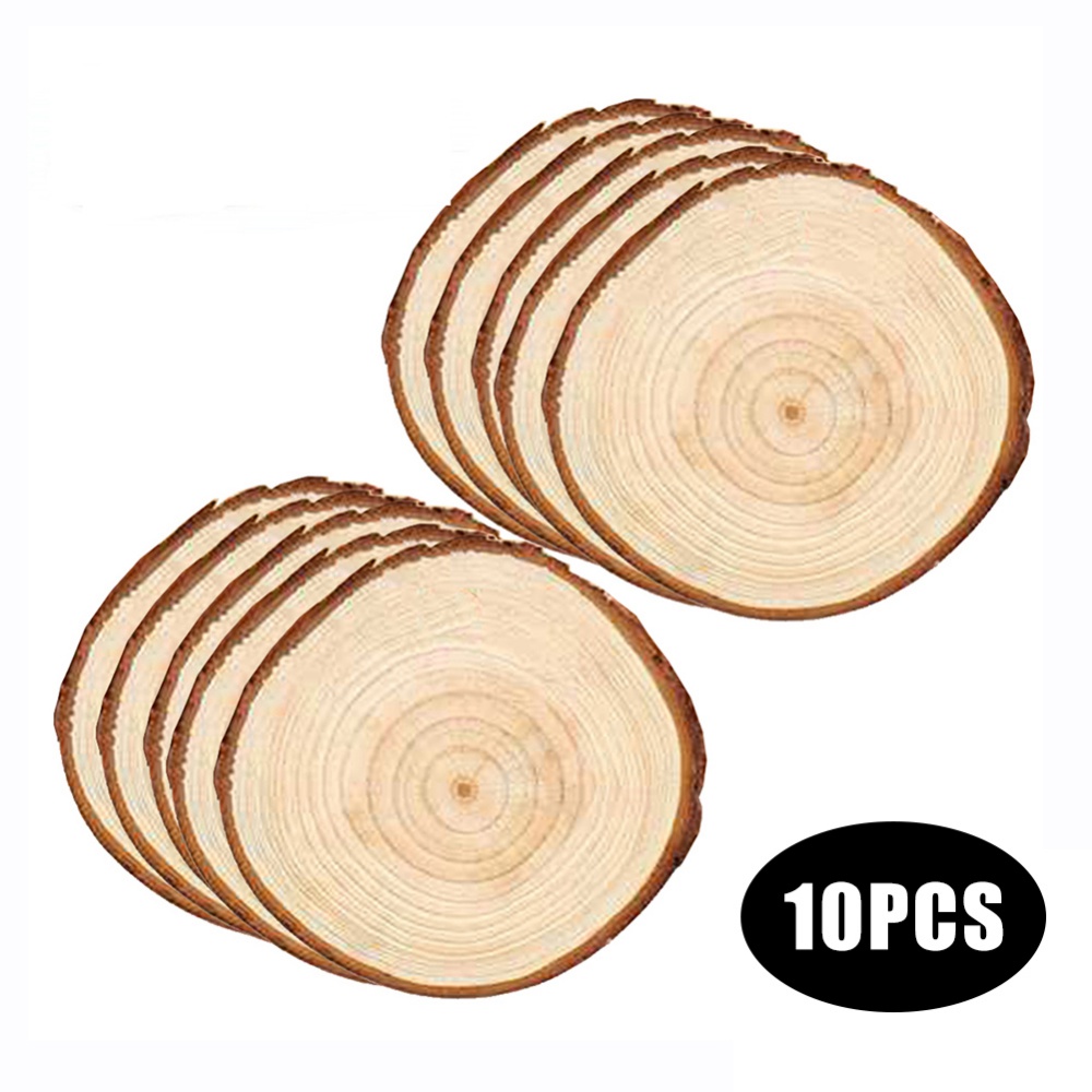 Wooden Slices Rowan Tree Slices Set of 5 pcs 7 inch Large Rowan wood ...