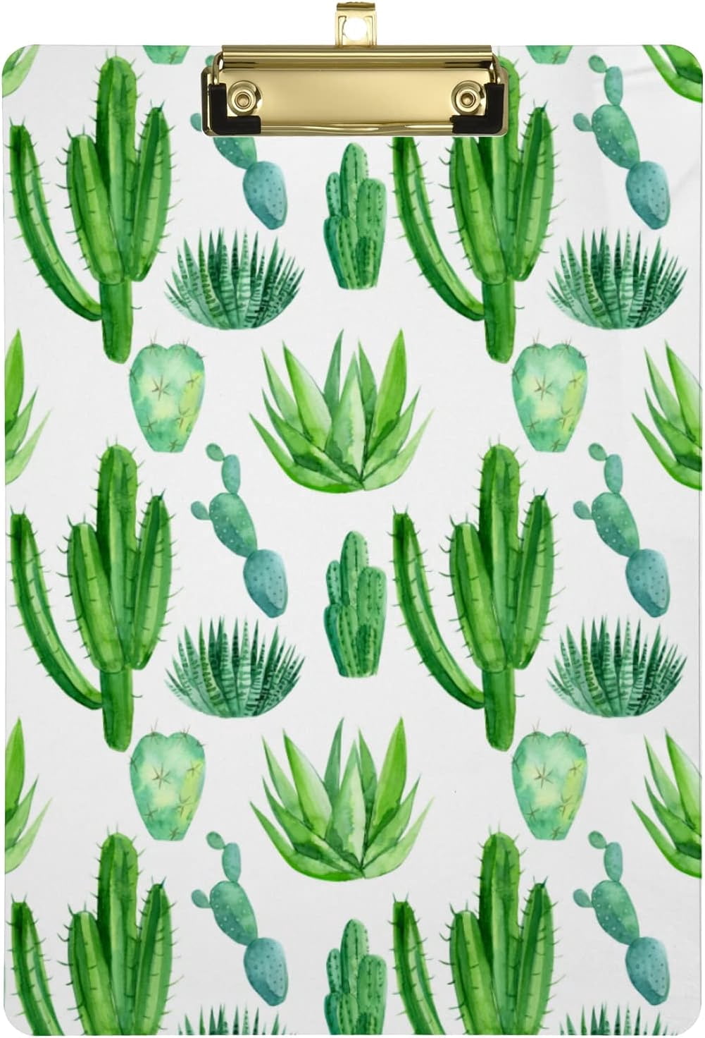 FMSHPON Green Cacti Succulents White Clipboard Hardboard Wood Nursing ...